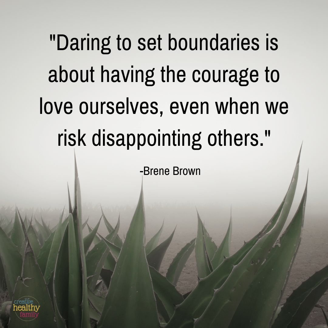 Setting Boundaries Isn't Selfish, It's Self-Care – Creative Healthy Family